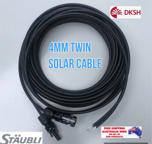 25M Twin Core 4mm Solar Extension Cable Genuine MC4 from Solar Panel ...