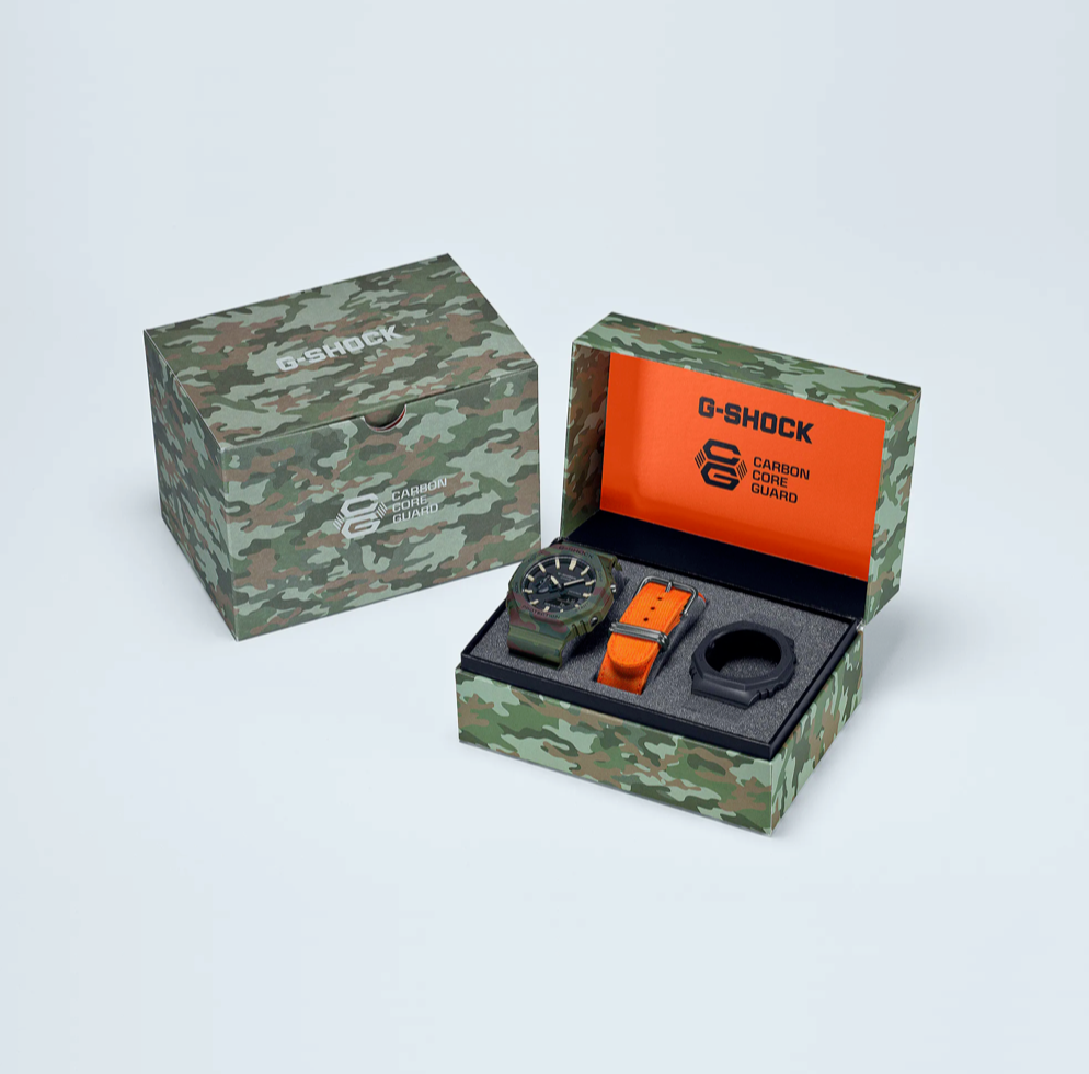 Casio G-Shock Box Set Carbon Core Guard Case Limited Edition GAE2100WE ...