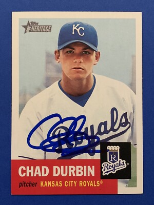CHAD DURBIN ‘08 Phillies WS Champ Signed 2002 Topps Heritage #260 Autograph Auto | eBay