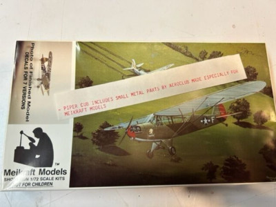 Rare Meikraft Piper Cub L-4/J-3...Kit 1001? ..1/72...MINT...Many Metal ...