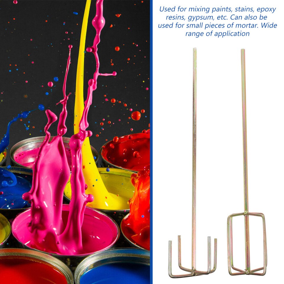 2 Pcs Mud Mixer Drywall Mixer Epoxy Resin Mixer Power Drill Stirring ...