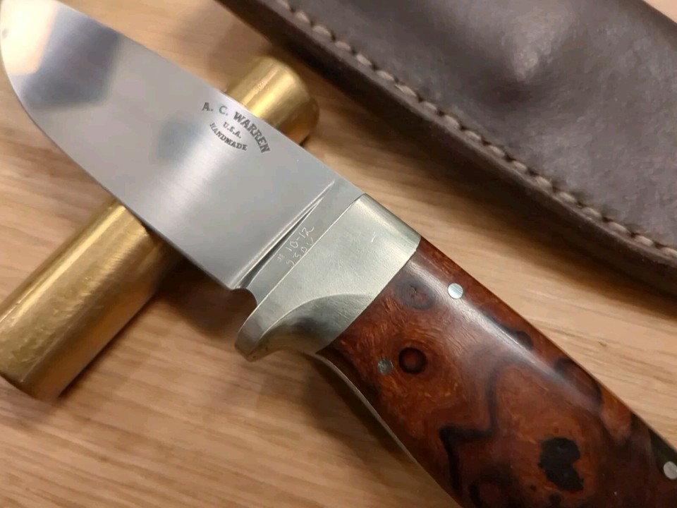 A.C. Warren Portland OR Handmade Custom Fixed Blade Knife w/sheath | eBay