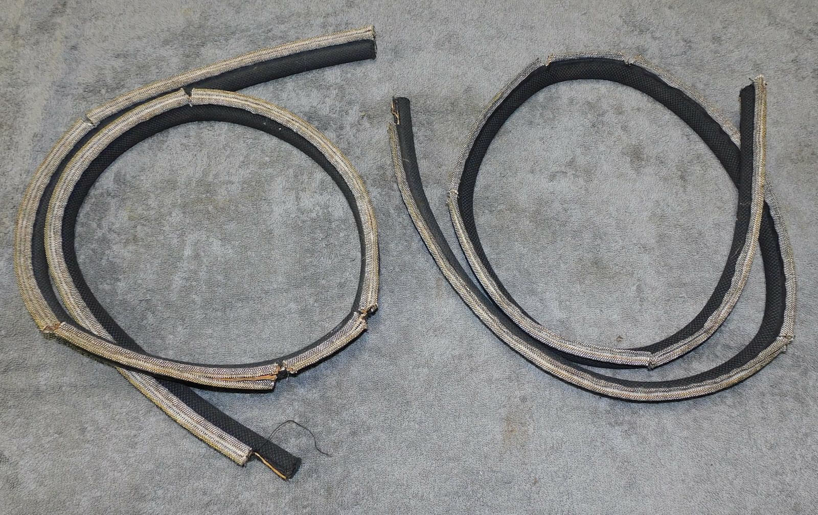 1949-1957 Ford Mercury Cars NOS BLACK CLOTH DOOR HEADLINER WINDLACE ...