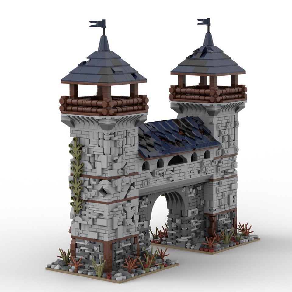 MOC Medieval Castle Keep Outpost Defense Structure Model 2692 Pcs | eBay