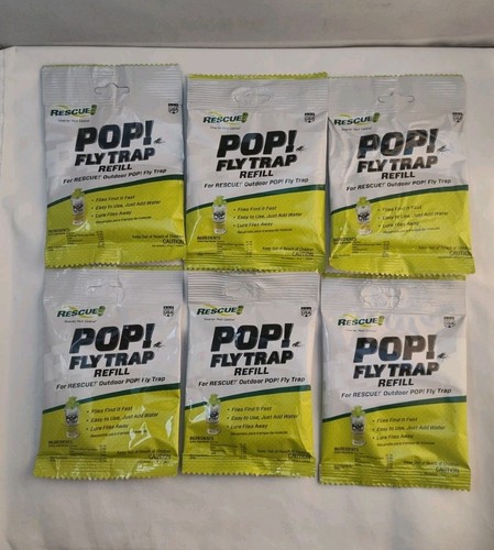 Pack Of 6 Rescue Pop Fly Trap Refills | eBay