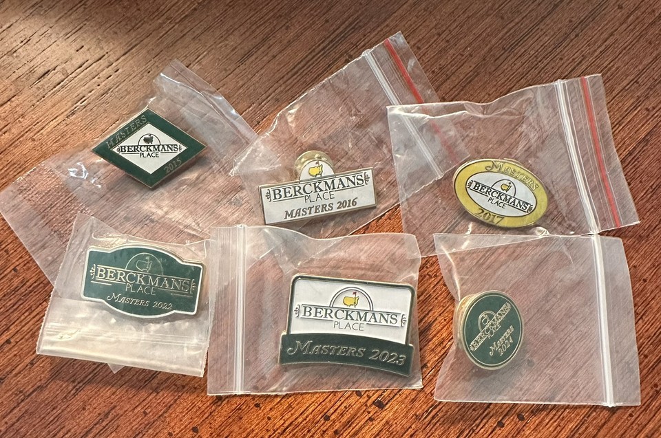 Masters Golf Berckmans Place Pins 2015 2016 2017 2022 2023 & 2024 NOT ...