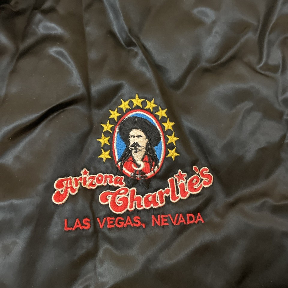 Vintage Arizona Charlie’s Las Vegas Satin Jacket Size L USA Made Casino ...