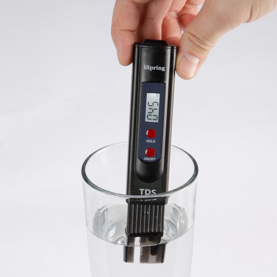iSpring TDS2 2-Button Digital Water Quality TDS Test Meter with Backlit ...
