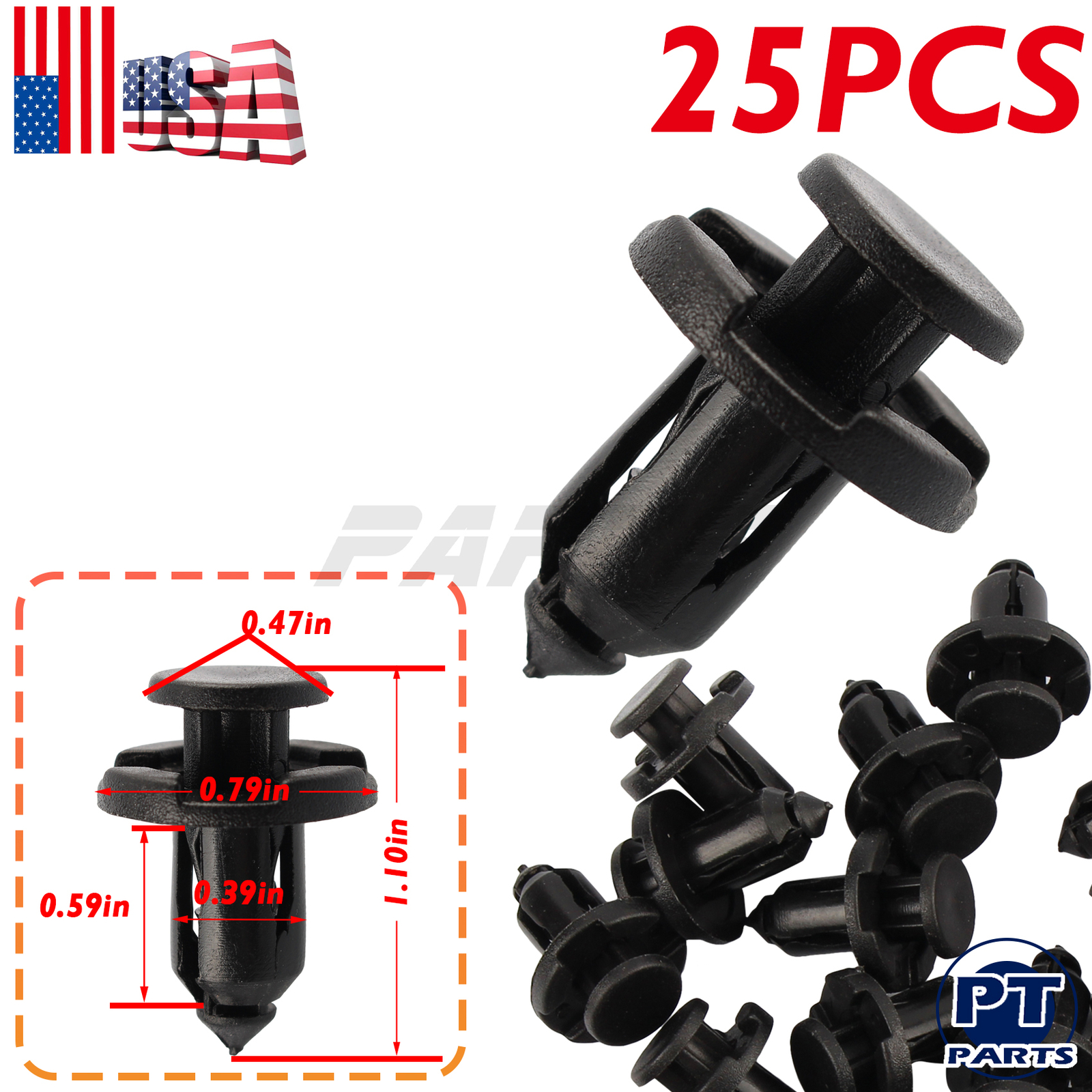 For Subaru XV Crosstrek 2013 2014 2015 Nylon Clip Fender Bumper 25pcs ...