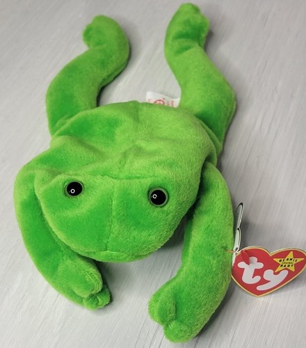 RARE Ty Beanie Baby Retired 1993 “Legs" the Frog w/ tag protector, PVC ...
