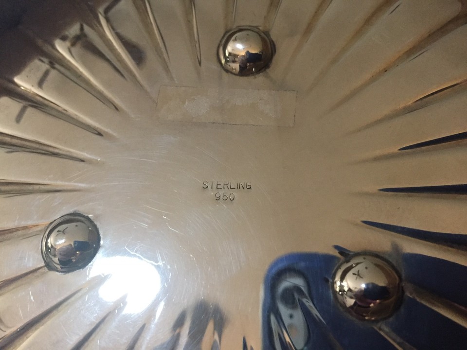 Vintage Japanese 950 Sterling Silver Handled Plate | eBay