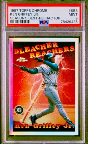 1997 TOPPS CHROME ⚾️ SEASON’S BEST REFRACTOR KEN GRIFFEY JR. #SB8 PSA 9 ...