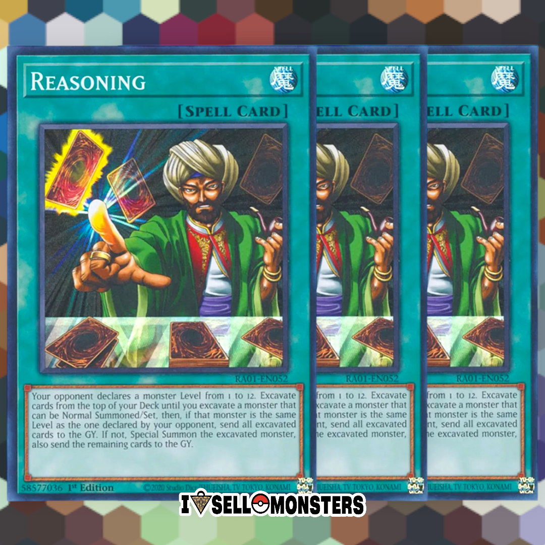 Yu-gi-oh! TCG 3x Reasoning RA01-EN052 SUPER YUGIOH! x3 NM | eBay