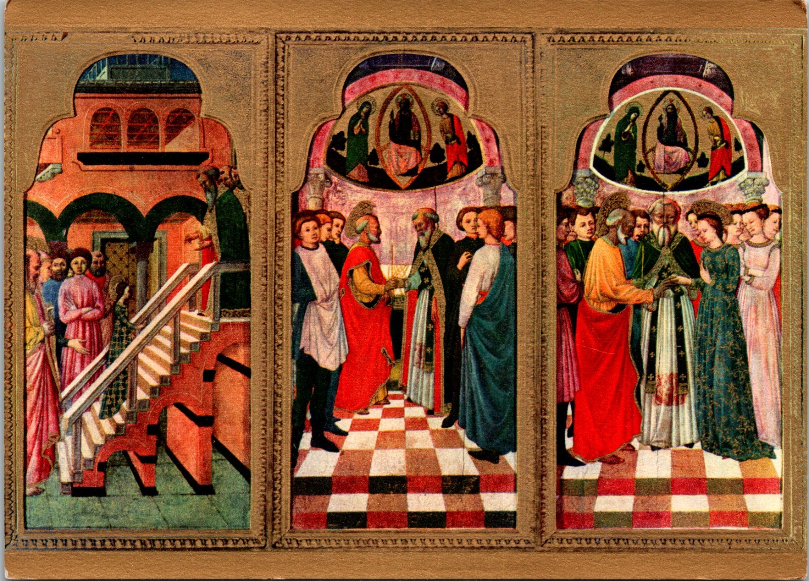 Scenes of the Life of the Virgin Consecration Joseph Marriage Louvre ...