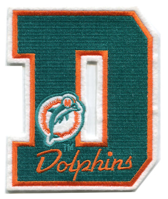 MIAMI DOLPHINS NFL FOOTBALL VINTAGE 5" LETTER LOGO TEAM PATCH | eBay