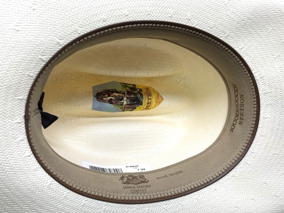 STETSON STANHOPE 10X SHANTUNG STRAW COWBOY HAT | eBay