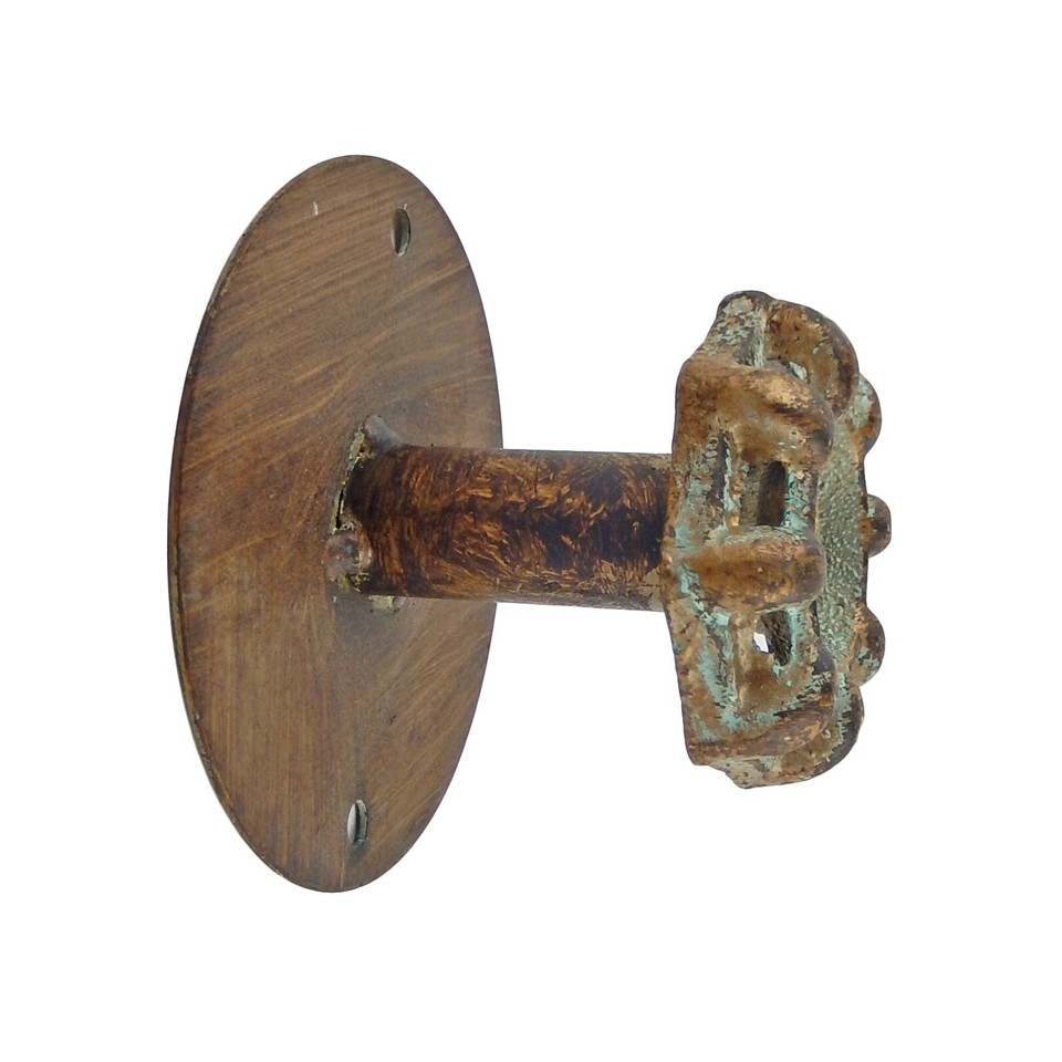 Faucet Knob Wall Hook Valve Iron Coat Towel Hanger Industrial Copper ...