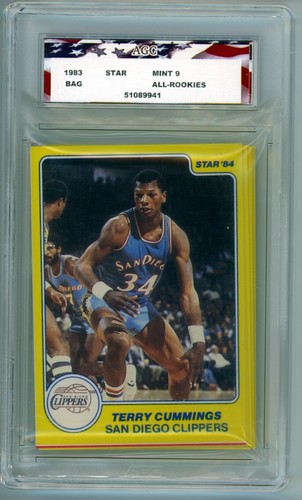 1983 Star Bag All-Rookies Dominique Wilkins James Worthy Rookie AGC 9 ...