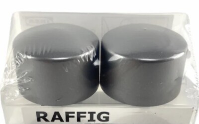 IKEA Raffig Finials Curtain Rod End Caps, 1 Pair, Grey/Silver, 002.199. ...