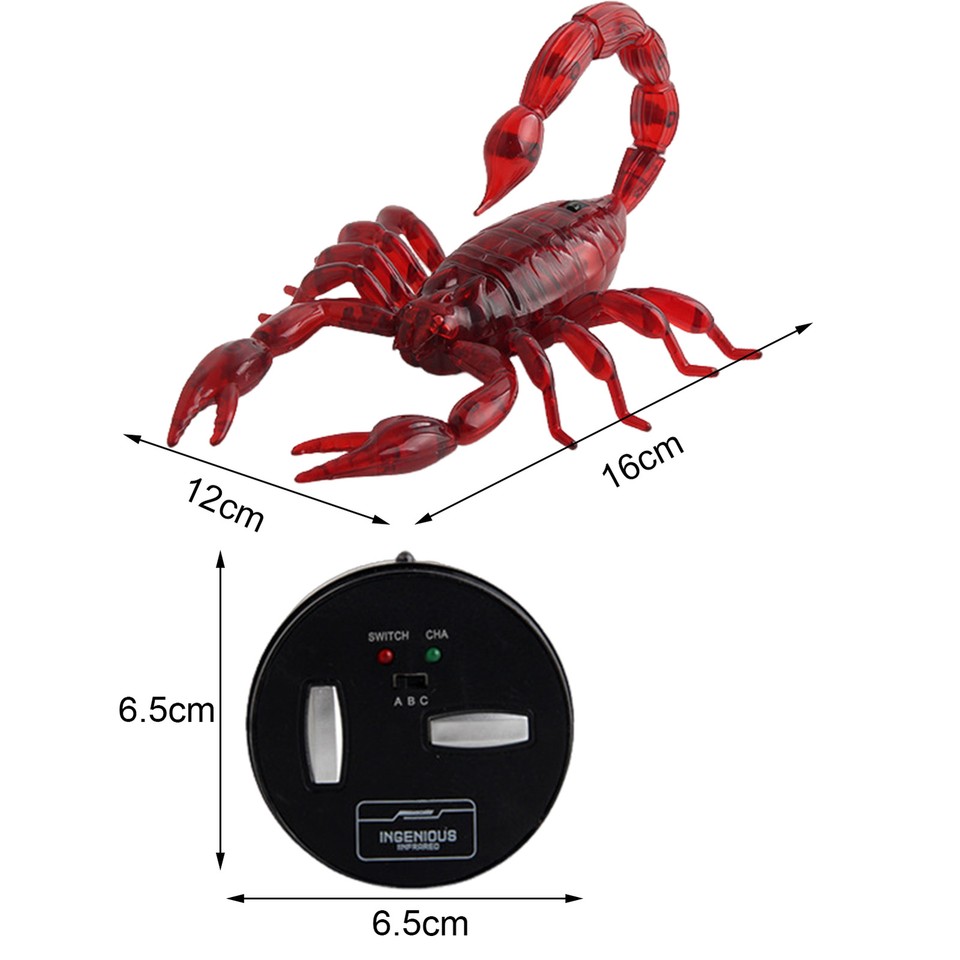 Remote Control Tarantula Toy Spider Replica Realistic with Glowing Led ...