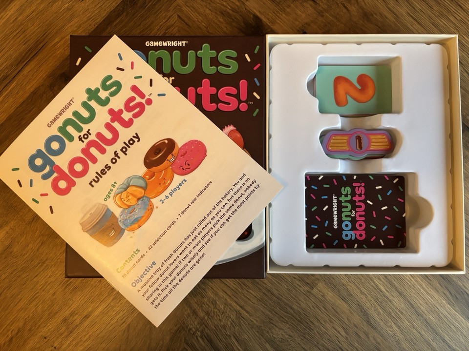 Go Nuts For Donuts Pastry-Picking Card Game Gamewright - 100% Complete ...
