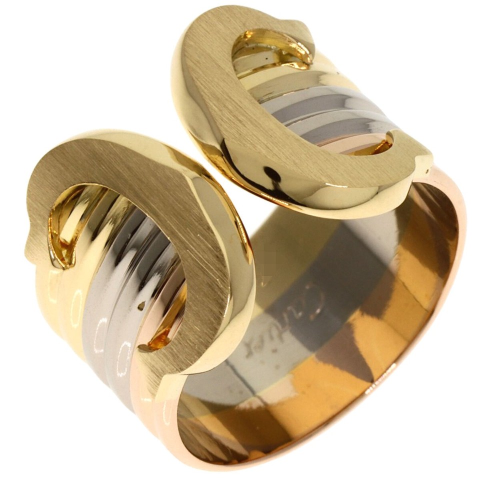Cartier 2C Ring LM Ring K18 Yellow Gold Used | eBay