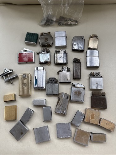 Vintage Cigarette Lighter Lot 20+ Assorted Styles Untested for Parts or ...