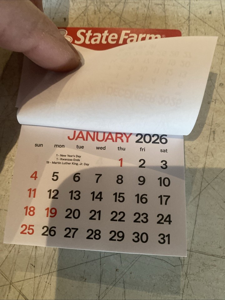 2026 Mini Stick on Calendars Small Peel and Stick Calendar Adhesive ...