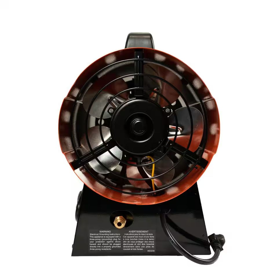 175,000 BTU LP Forced Air Propane Space Heater Portable Jobsite Heater ...