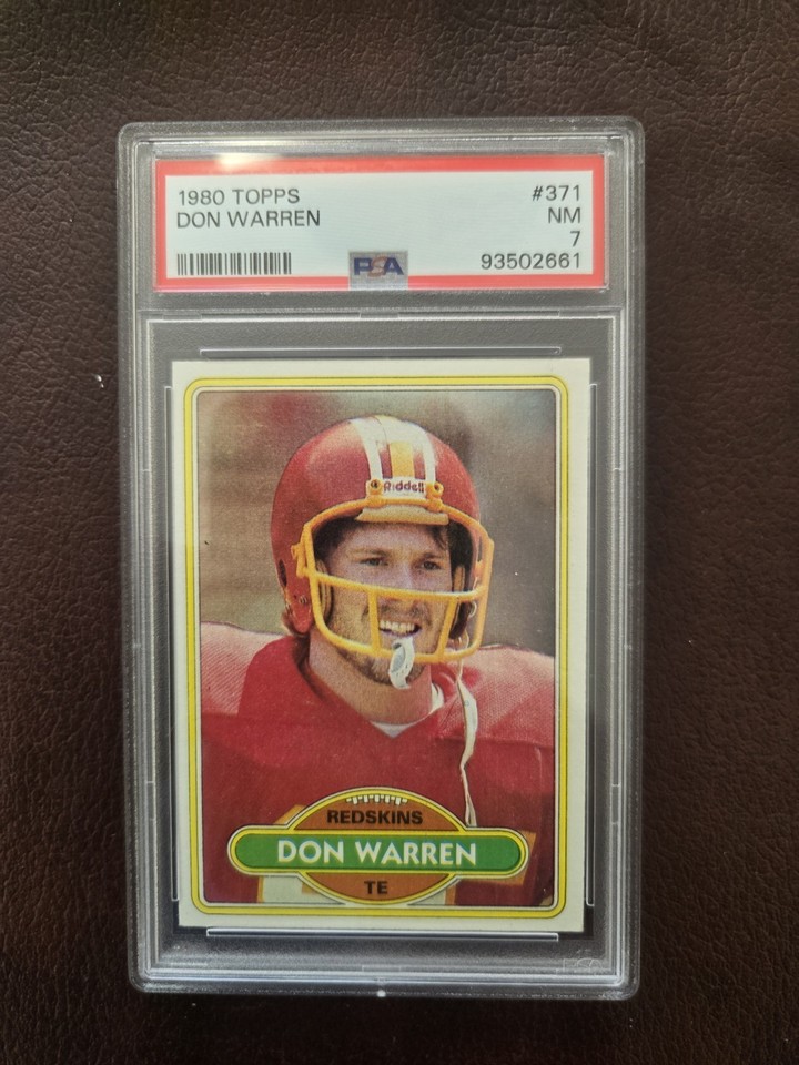 1980 Topps Football PSA 7/6 Three Card Lot Plank Warren Jackson RARE ...