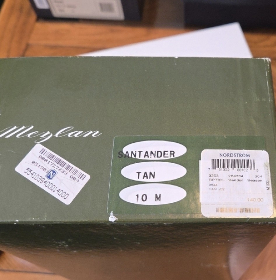 Mezlan Tan Leather Loafer Dress Shoe Santander 10M | eBay