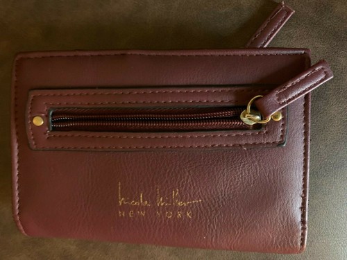 Nicole Miller womens wallet, brick red, 16 pocket | eBay