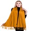 Princeton Orange Solid Color Shawl Pashmina Scarf Stole Wrap CJ Apparel ...