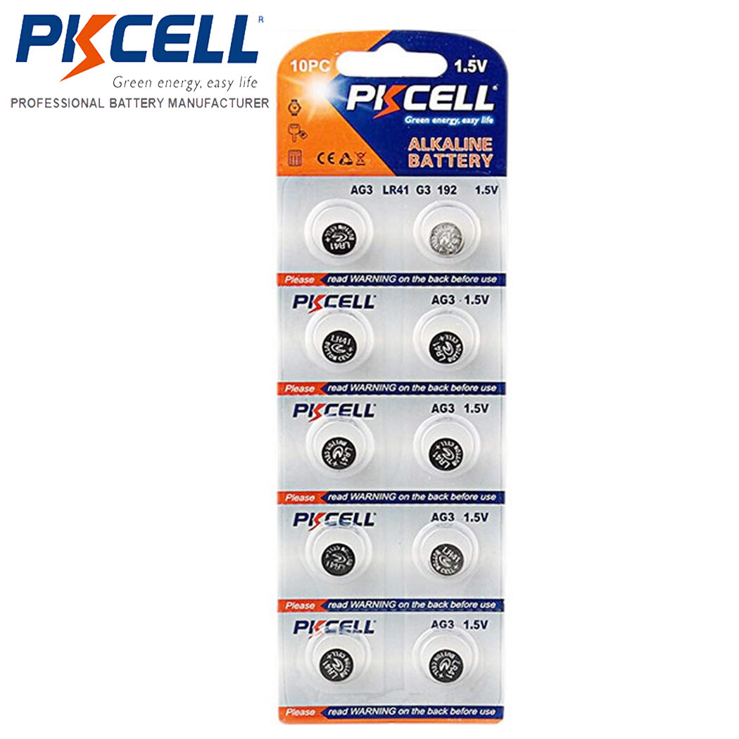 10X LR44 LR41 AG5 AG6 AG7 AG9 Button Cell 1.5V Alkaline Calculator ...