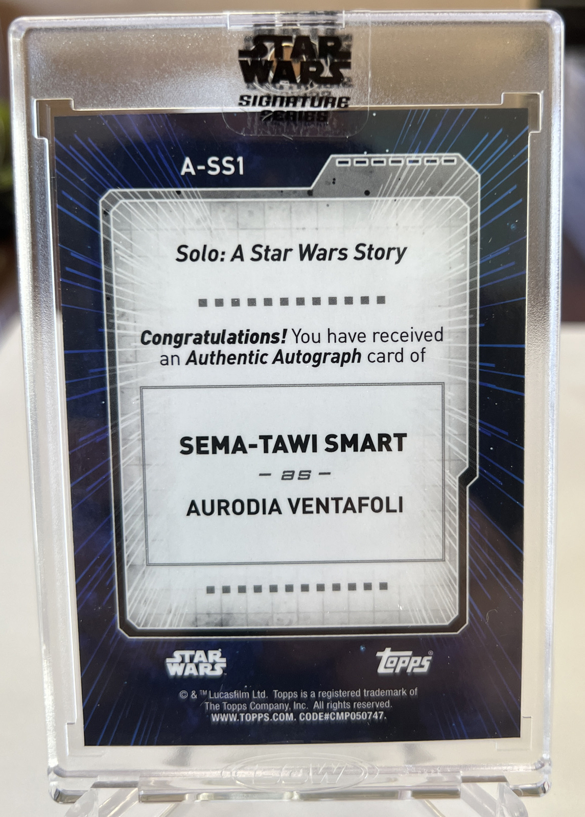 2022 Star Wars Signature Series SEMA-TAWI SMART Auto Aurodia Ventafoli ...