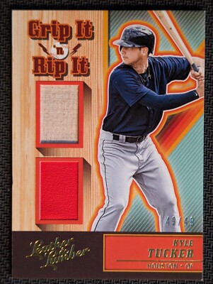 Kyle Tucker DUAL RELIC RC Grip It 'n Rip It #ed 49/49! 2019 Leather ...