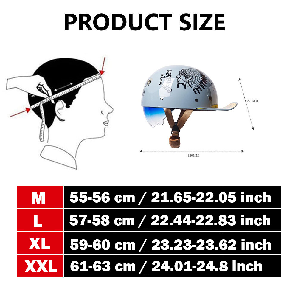 Retro Helmets Baseball Cap Open Face Motorcycle Duck Helmet for Scooter ...