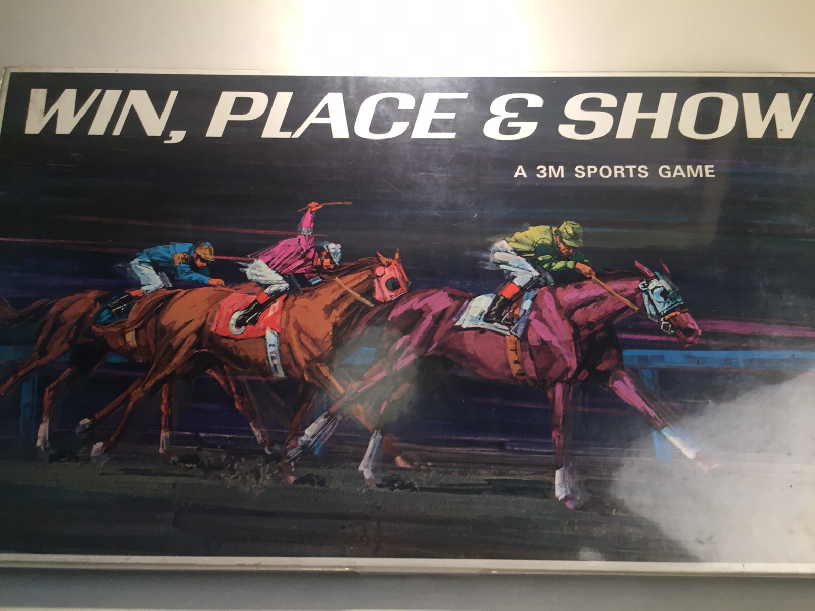 Vintage Win, Place & Show Horse Racing Board Game 1966 3M Sports Games ...