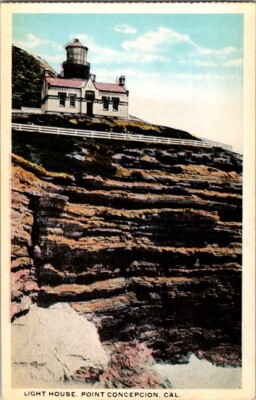 Point Concepcion California Light House Vintage Postcard CA | eBay