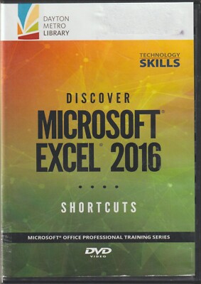 Discover Microsoft Excel 2016 Shortcuts DVD by Technology Skills | eBay