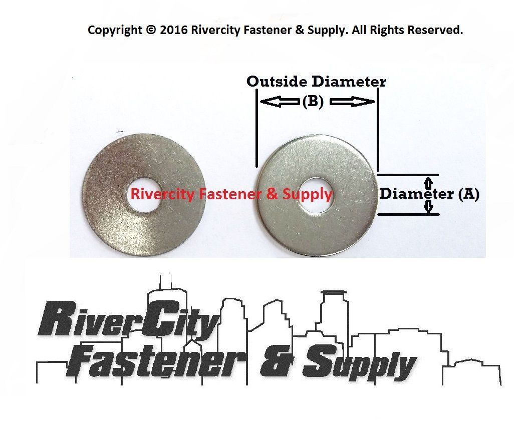 (1000) 3mm Stainless Steel Fender Washers Metric 3mm x 9mm M3 washer ...