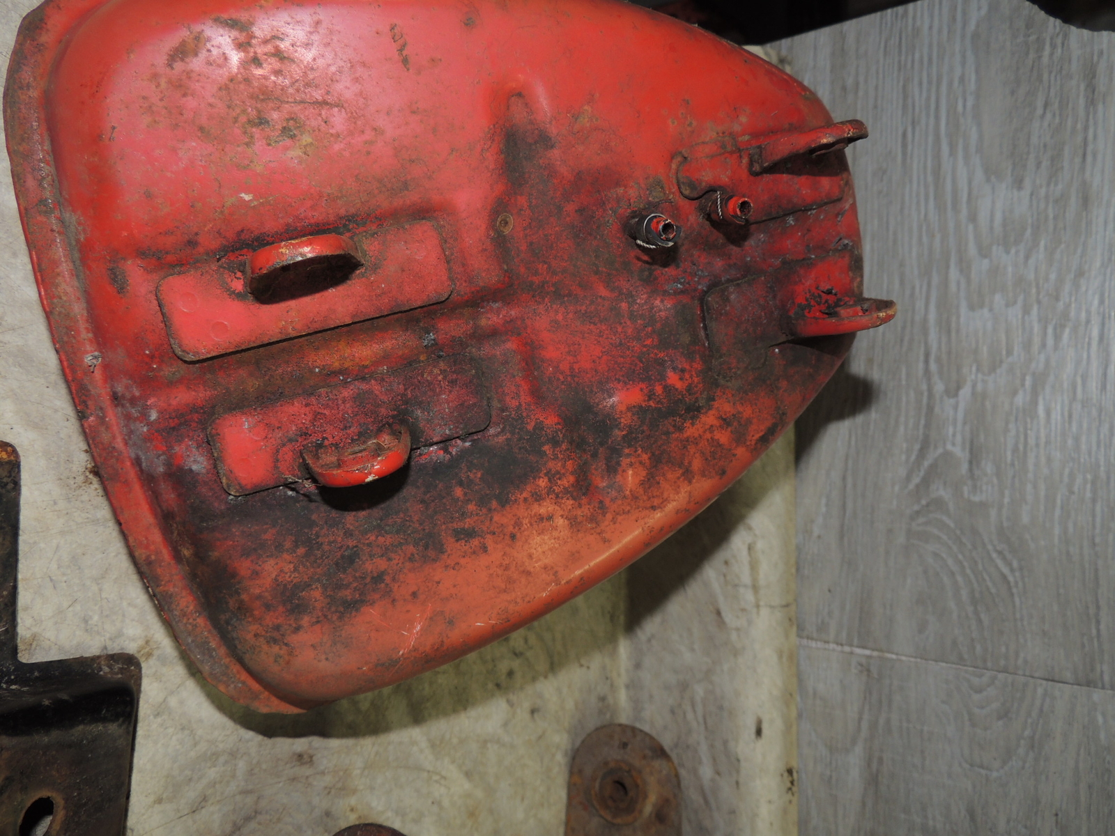 Suzuki Suzy Mokick M30 M31 Parts Lot, Rear Fender, Gas Tank, Swing Arm ...