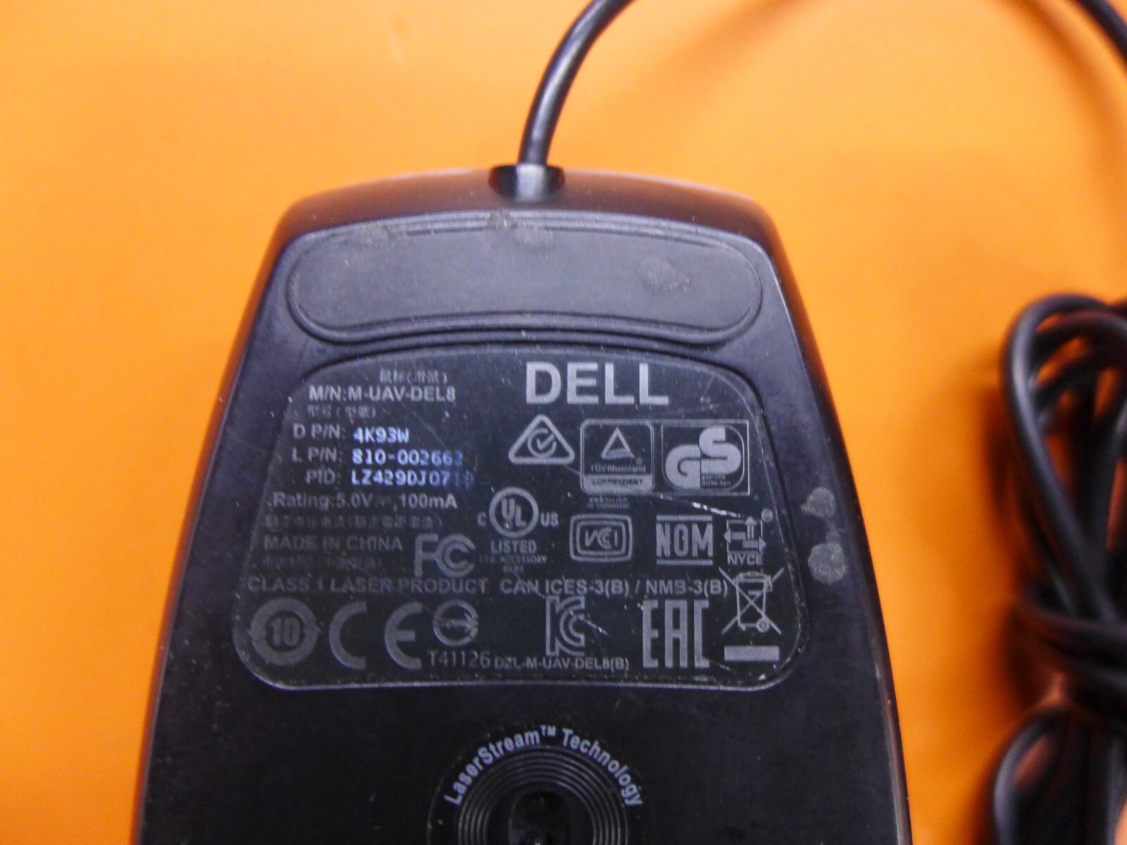 Genuine Dell Silver USB 6-Button Laser Scroll Mouse 4K93W | eBay