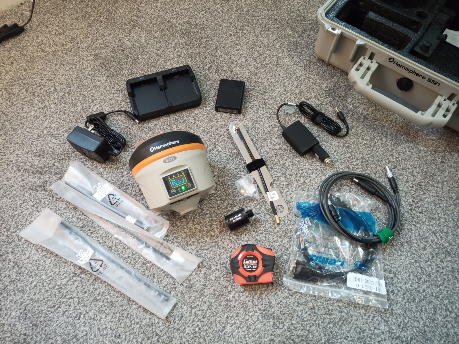 Hemisphere S321 GNSS Receiver, GPS, GLONASS, GALILEO, RTK Surveying | eBay