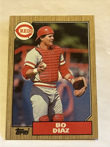 Bo Diaz 1987 Topps Baseball Card #41 Cincinnati Reds | eBay
