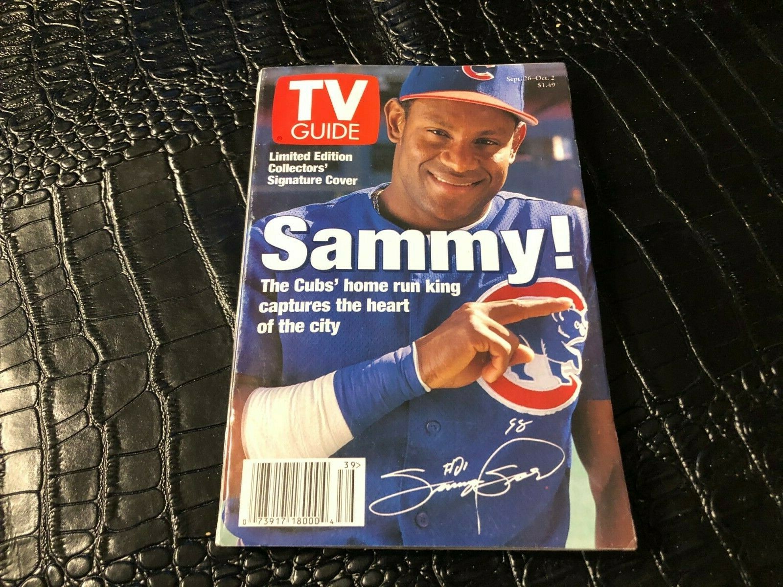 SEPT 26 1998 TV GUIDE vintage television magazine SAMMY SOSA - MILW ...