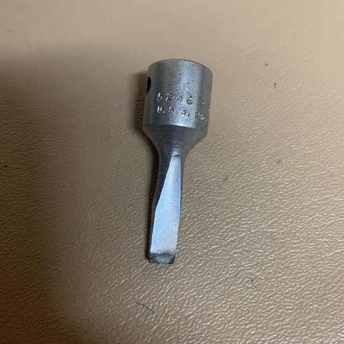 Proto Tool#5246 - 1/4” Tip, Flat Head, Chrome, Screwdriver Socket, 3/8 ...