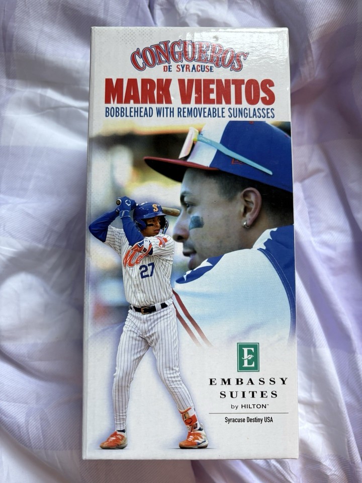 Mark Vientos Syracuse NY Mets Bobblehead Swaggy V SGA Removable Shades ...