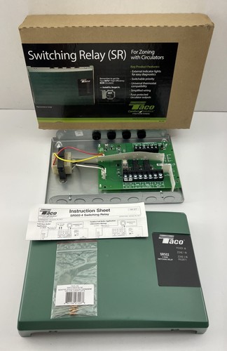 Taco Switching Relay 2 Zone W/ Priority SR502-4 Complete 120VAC 15A Max Load | eBay