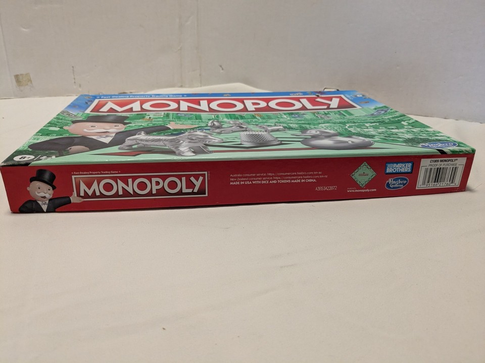 Genuine Hasbro Monopoly Classic Game Edition Thimble Is Back Board Game ...